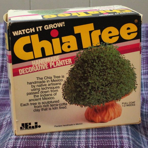 Accents | Nib Vintage Chia Pet Chia Tree | Poshmark